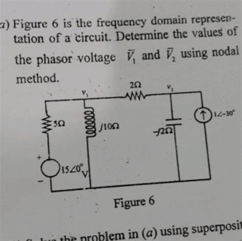A Figure 6 Is The Frequency Domain Representation Of A Circuit Determin