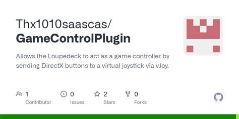 GitHub Thx Saascas GameControlPlugin Allows The Loupedeck To Act As A Game Controller By