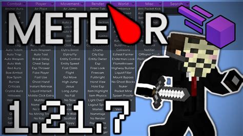 Download Meteor Hack Client Free Minecraft 1 21 7 Youtube