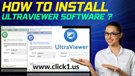 how to install ultraviewer software how to use it remotly access