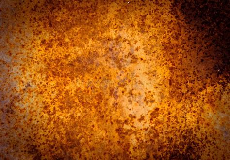 Red Rust On The Wall Of The Container Metal Decayed Crumpled Sheet Wide Background Weathered
