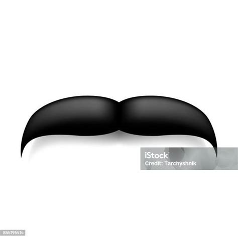 콧수염 흰색 절연입니다 검은 벡터 빈티지 콧수염입니다 얼굴 머리입니다 가 게 이발소 레트로 컬렉션입니다 Hipster 수염 개체 그룹에 대한 스톡 벡터 아트 및 기타 이미지