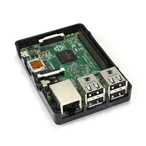 Raspberry Pi 3 Pi 2 And Odroid C2 Plastic Chassis Case Box Black Audiophonics