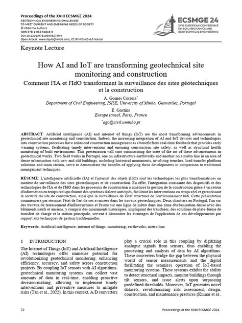 1067 Kn How Ai And Iot Are Transforming Geotechnical Site Pdf Internet Of Things