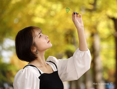 銀杏で 勝手にモデル写真塾