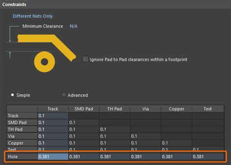 Electrical Rule Types Altium Designer Technical Documentation
