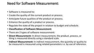 Software Measurement And Metrics Pptx