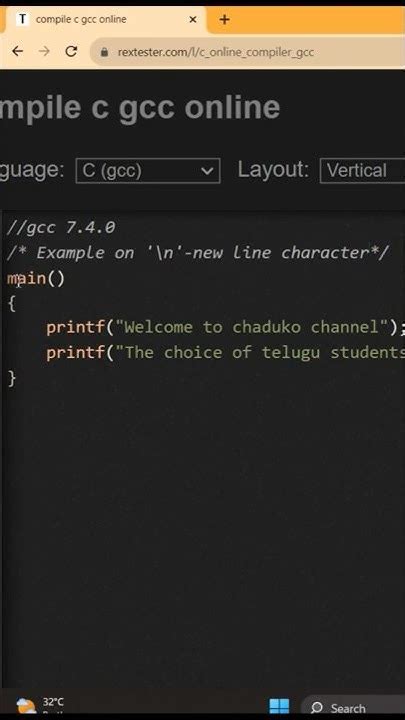 C Programming Code 3 Example On New Line Character Coding Youtube