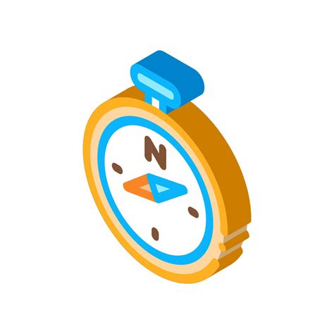 Compass Isometric Icon Vector Illustration 19472964 Vector Art At Vecteezy