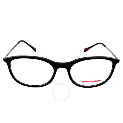 Prada Linea Rossa Demo Oval Mens Eyeglasses Ps 06nv 1ab1o1 55