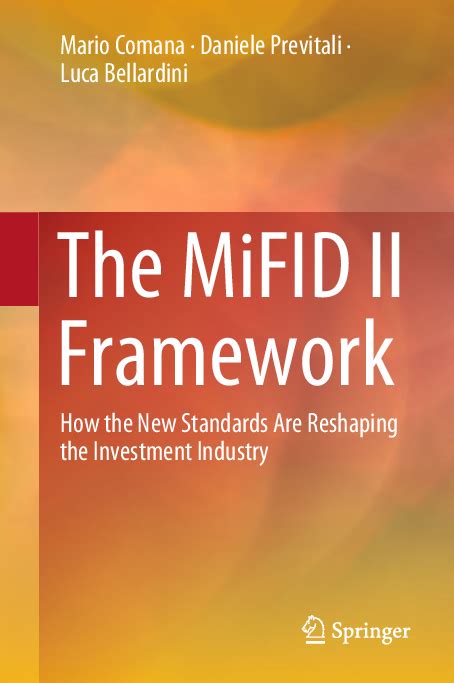 Pdf The Mifid Ii Framework