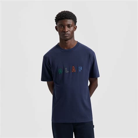 Sans Embro Logo Tee Navy ØlÅf