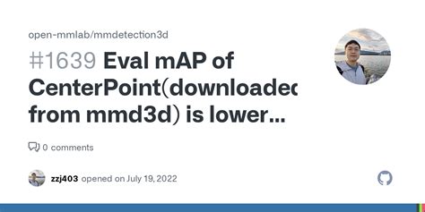 Eval Map Of Centerpointdownloaded From Mmd3d Is Lower Than The Number