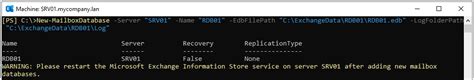 How To Use New Mailboxdatabase Command Collaboration Spiceworks