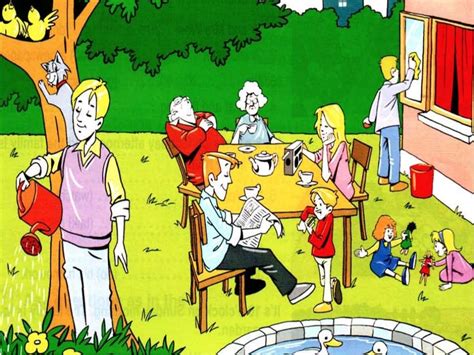 Посмотрите на картинку и составьте 5 предложений в Present Continuous с глаголами Swim Water