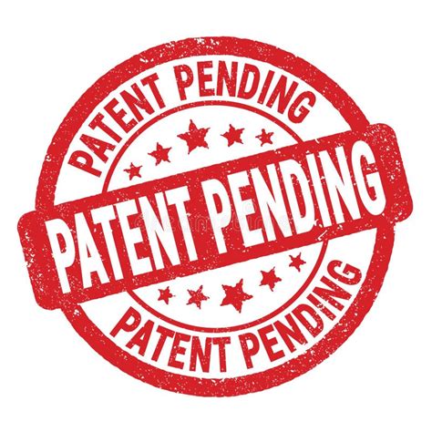Patent Pending Text Written On Red Round Stamp Sign Stock Illustration Illustration Of Logo