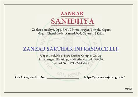 Zankar Sanidhya By Zanzar Sarthak Infraspace Llp Ahmedabad Property Expo