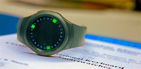 Вращающаяся клавиатура для умных часов увеличивает скорость набора текста