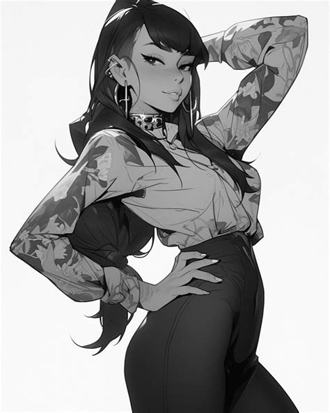 {ai系列}黑白线稿角色（卡通，写实）（古代，现代，魔幻）