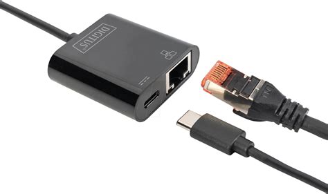Digitus Dn 3027 Network Card Usb Type C Gigabit Ethernet Pd 1x Rj45 At Reichelt Elektronik