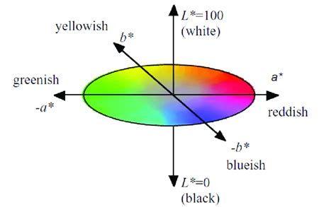 6 Illustration Of The Cielab Colour Space International Parameters Download Scientific