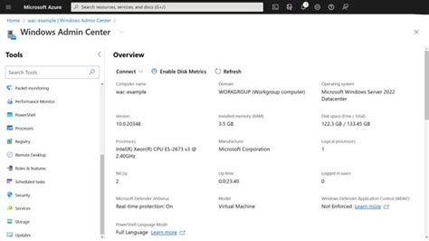 Windows Admin Center In Azure
