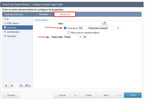 multiple lines of wrapped data for a customer in a report datapages
