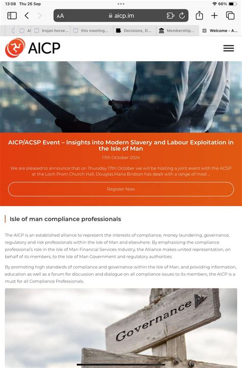 Gerry Ganly On Linkedin Allianceofisleofmancomplianceprofessionals