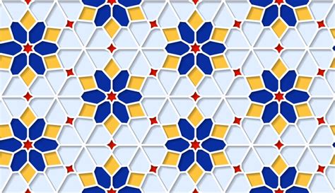 Arabic Seamless Girih Pattern With Classic Islamic