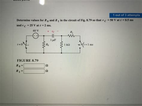 Solved Determine Values For R0 And R1 In The Circuit Of