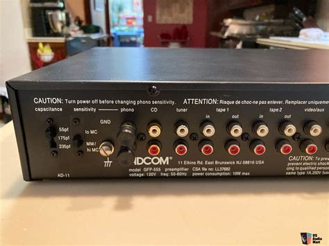 Adcom Gfp 555 Stereo Preamplifier Photo 4090046 Aussie Audio Mart