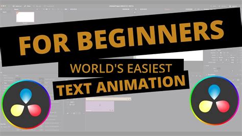 The Most Easy Text Animation For Beginners Davinci Resolve Tutorial 2025 Youtube