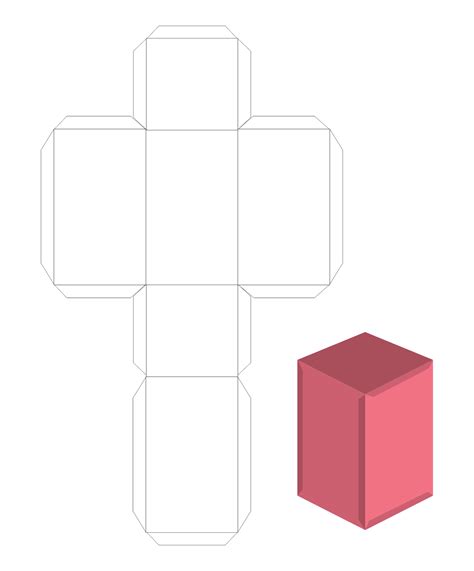 Rectangle Box Template Printable