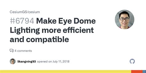 Make Eye Dome Lighting More Efficient And Compatible · Issue 6794 · Cesiumgscesium · Github