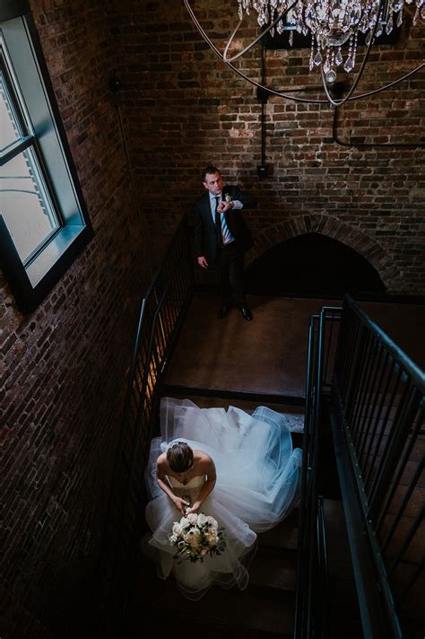 Spring Canal Indianapolis Black And White Wedding Indianapolis