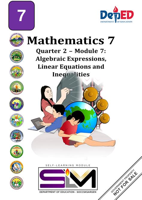 Math7 Q2 Mod7of8 Algebraic Expressions Linear Equations And Inequalities Mathematics 7 Quarter