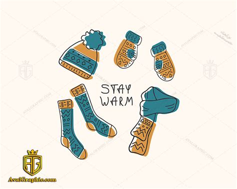 لوگو اماده فروش جوراب و کلاه پشمی