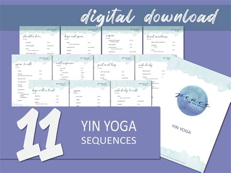 Yin Yoga Class Plan Set For Yoga Teachers Yoga Class Sequence