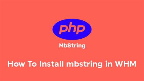 How To Install Mbstring In Whm Server Seekahost India Web Hosting Provider In India