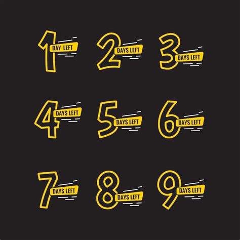 Premium Vector Countdown Time With Number Of Days Left Promotion