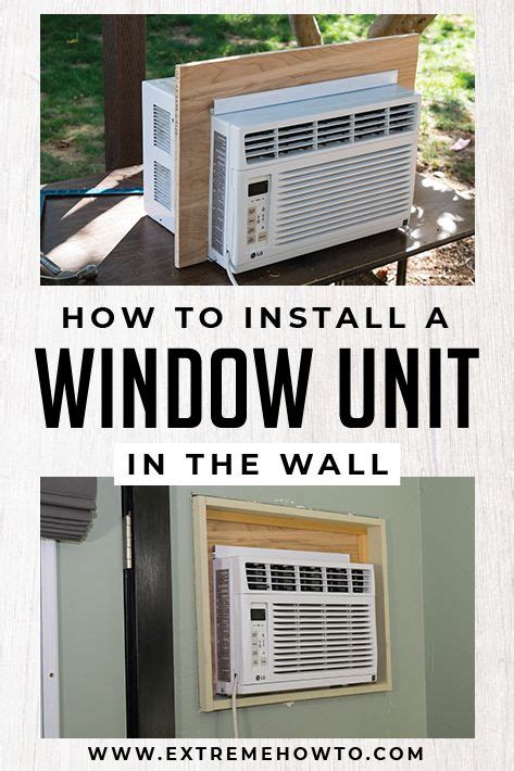 How To Install A Window Ac Unit In The Wall Diy Home Improvements