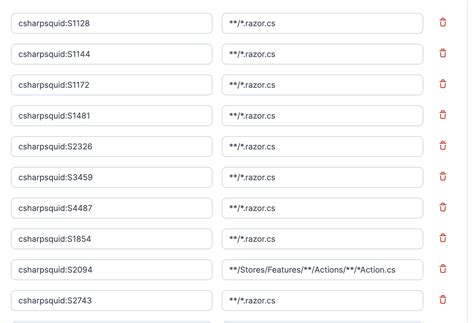 Error By Ignore Issues On Multiple Criteria About Json Syntax