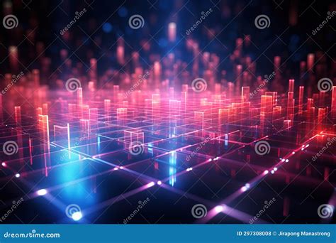 Ai Network Big Data Cloud Computing 3d Artificial Technology Concept Generative Ai Stock