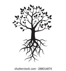 Tattoo Naked Tree Drawing Engraving Style Stock Vector Royalty Free Shutterstock