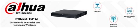 Dahua Dhi Nvr2216 16p I2 Nvr De 16 Canales Wizsense Hasta
