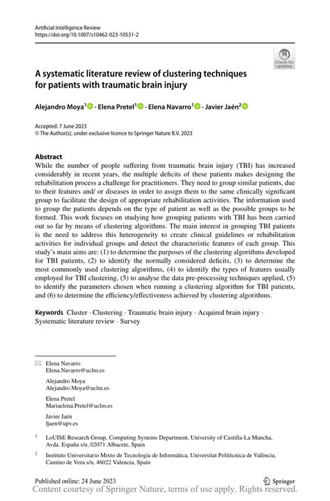 A Systematic Literature Review Of Clustering Techniques For Patients