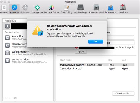 ios apple id could not sign in error couldn t communicate with a