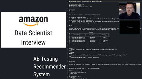 Amazon Data Scientist Mock Interview Ab Testing Youtube