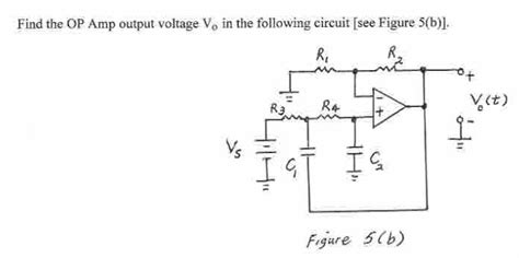 Solved Find The OP Output Voltage Vo In The Following Chegg Com