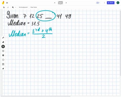 Solved The Median For The Given Set Of Six Ordered Data Values Is 315
